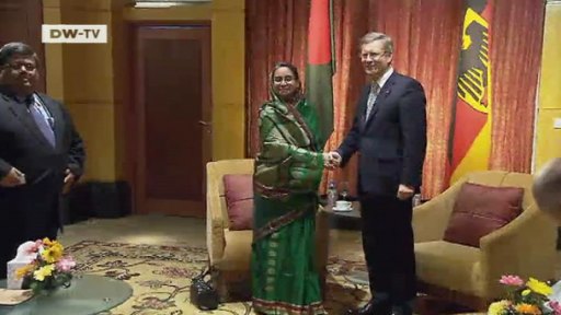 German president Christian Wulff visits Bangladesh # 30.11.2011 09 Uhr ...