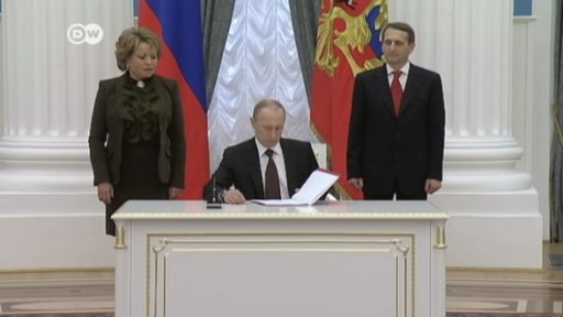 Putin Firma La Anexión De Crimea Dw 22 03 2014